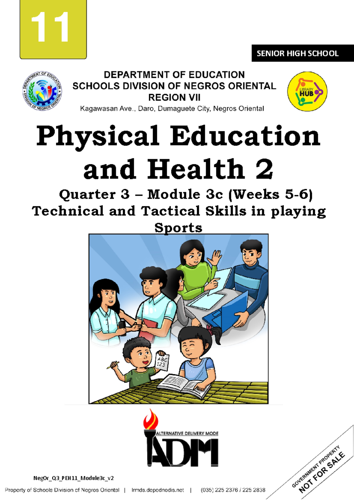 PE11 Q3 Module 3c: Technical & Tactical Skills in Sports (Weeks 5-6 ...
