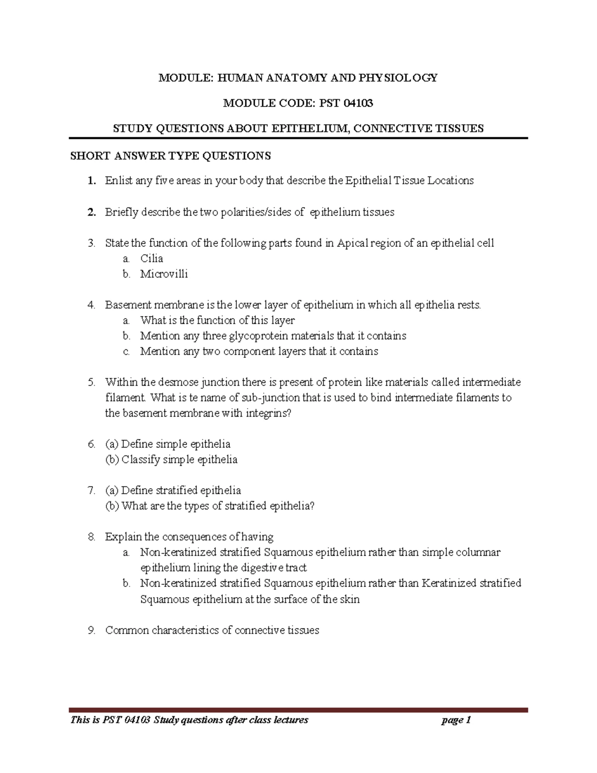 Chapter 9: Muscle and Muscle Tissue Quiz Questions Anatomy and ...