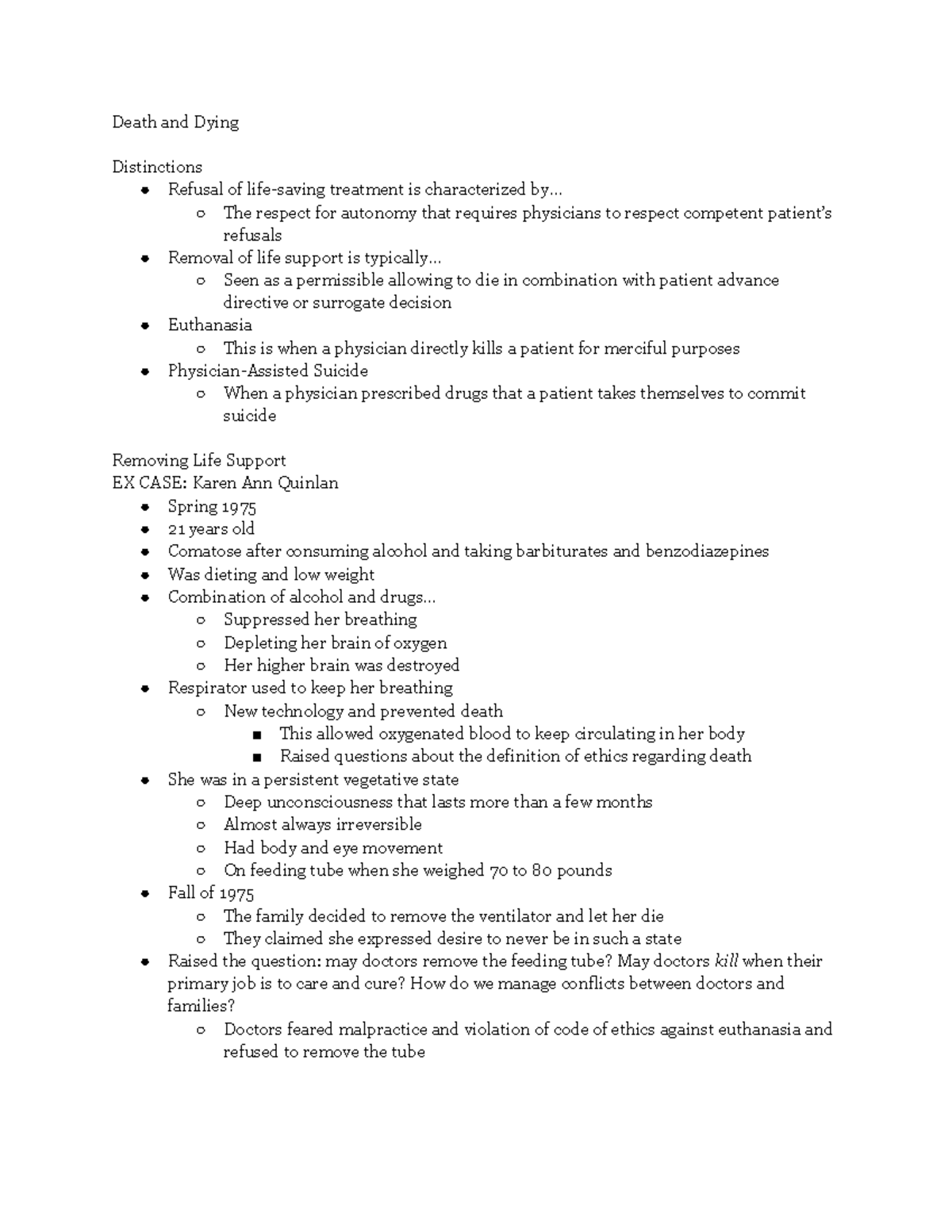 Ethical Considerations in Death and Dying: A Study on Euthanasia and ...