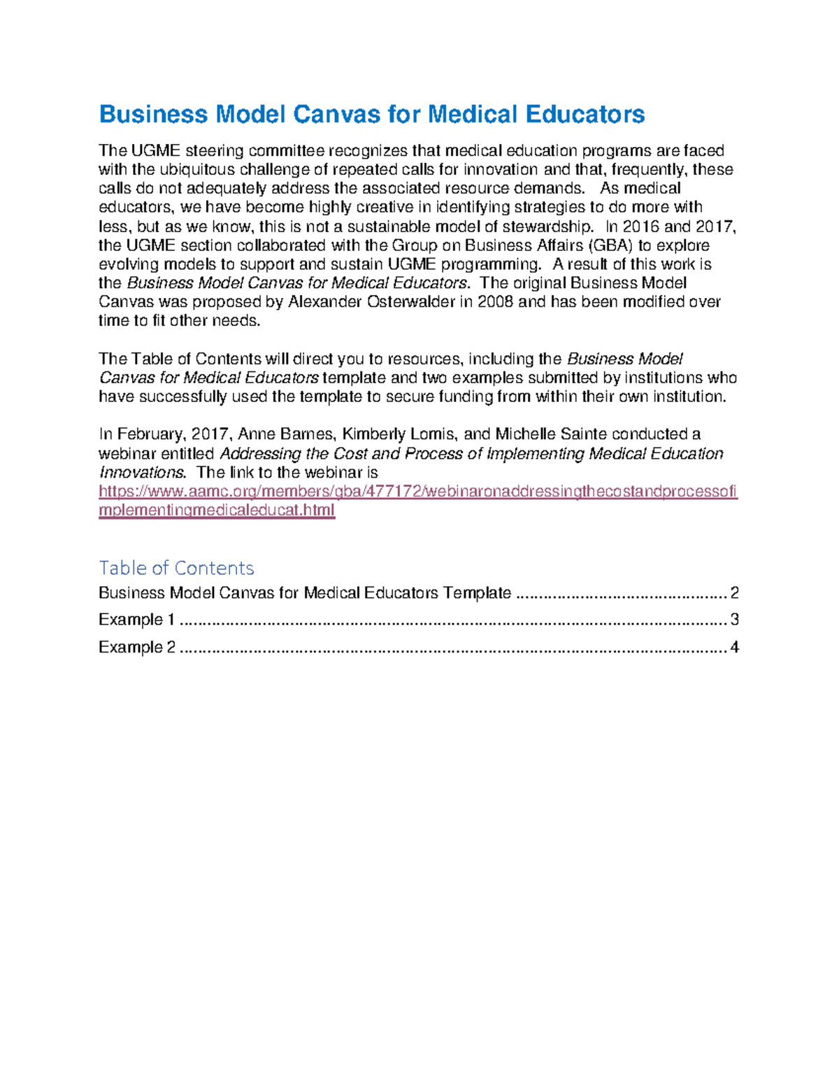 Business Model Canvas for Medical Educators: A Comprehensive Guide ...