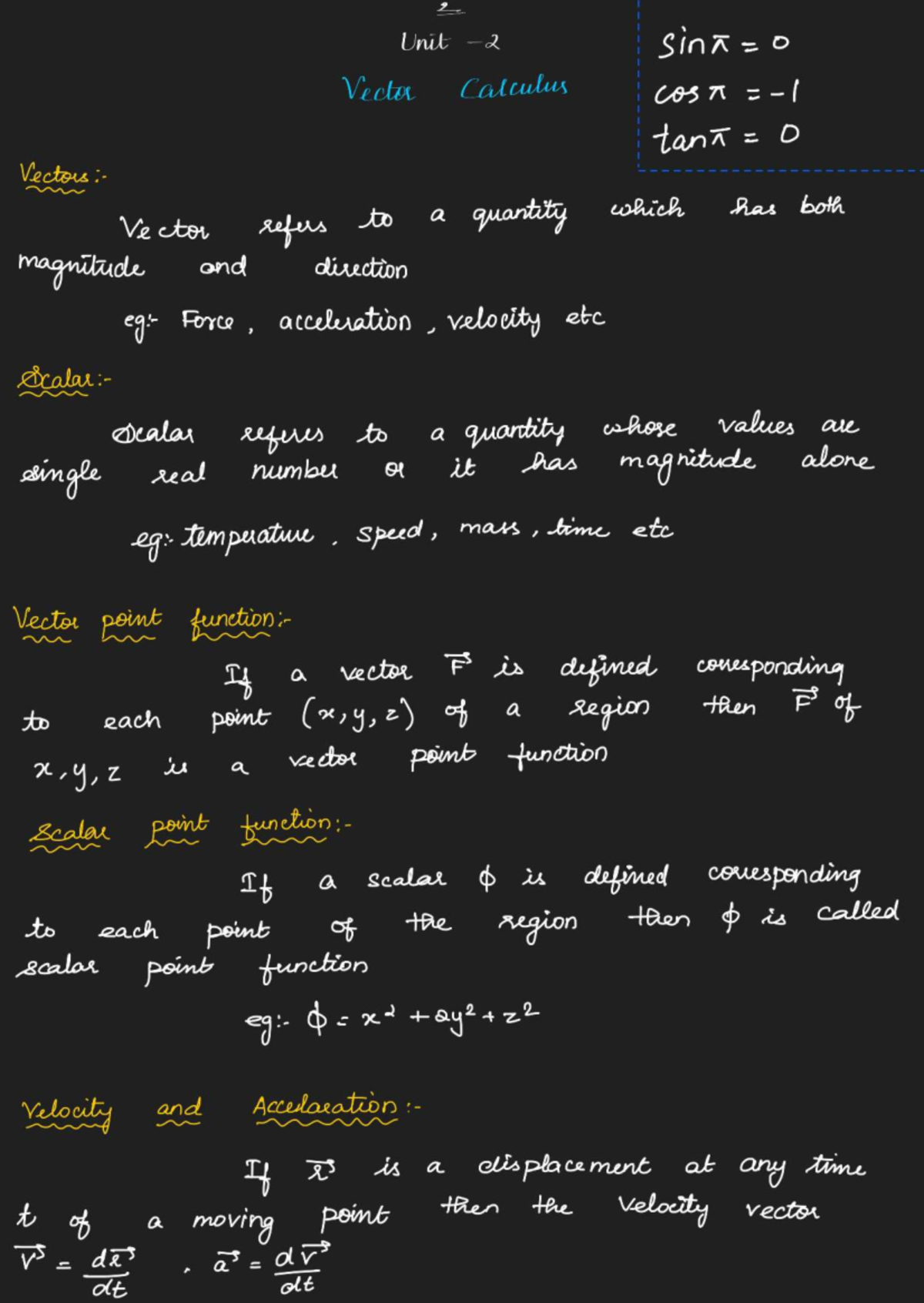 Unit 2 - Acceleration and Velocity Concepts - Studocu