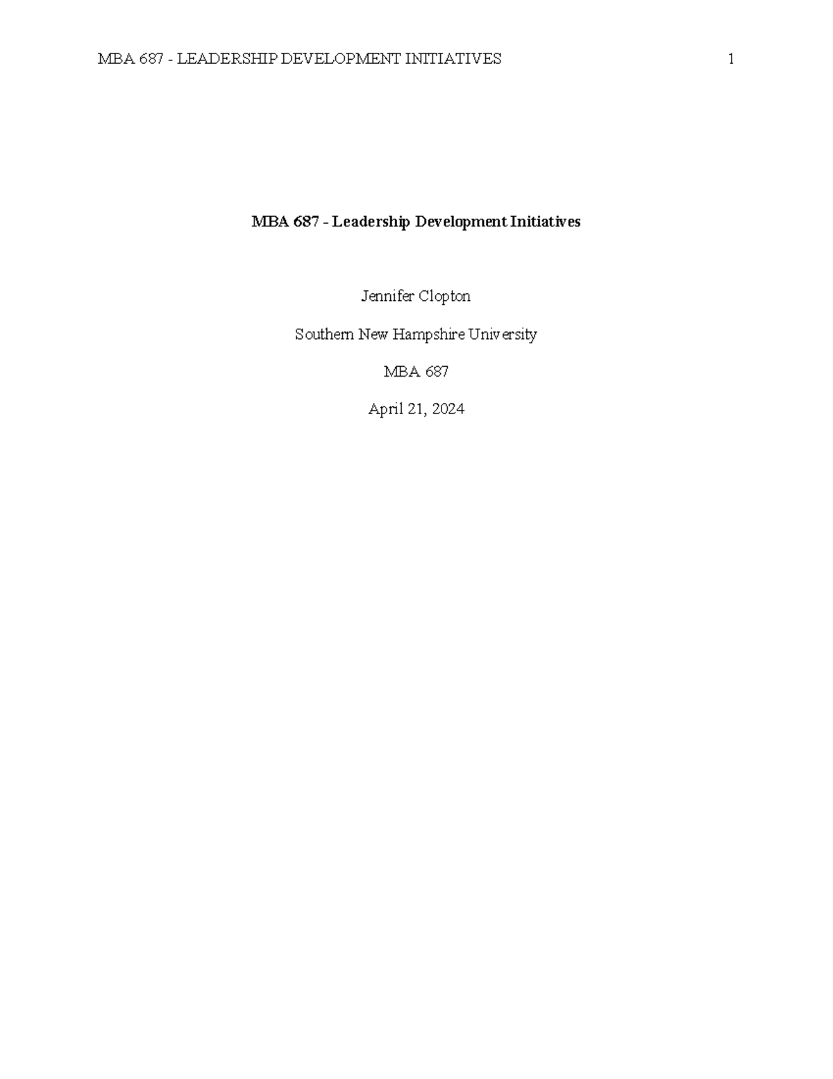 MBA 687 Case Study: Leadership Development Initiatives at Campbell Soup - Studocu