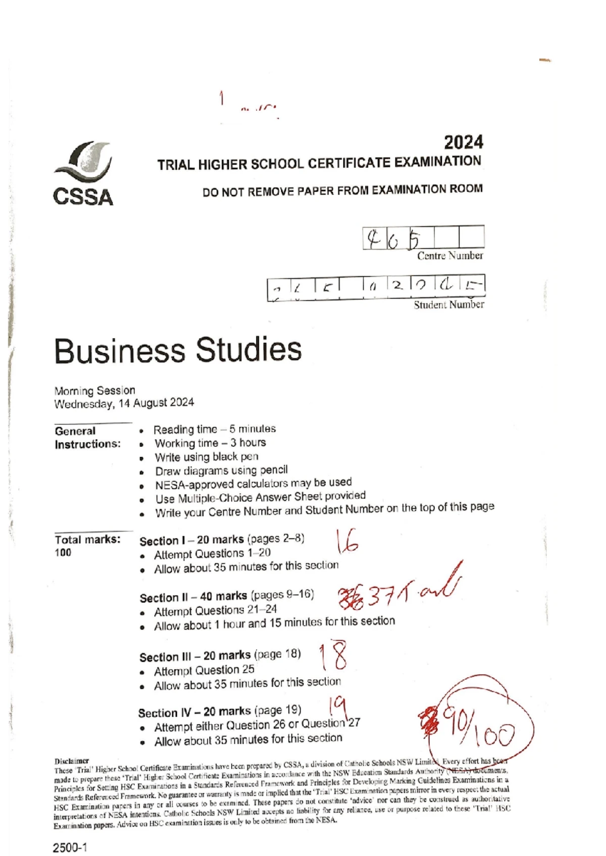 NSC Business Studies Grade 12 November 2024 Exam Paper P1 - Studocu