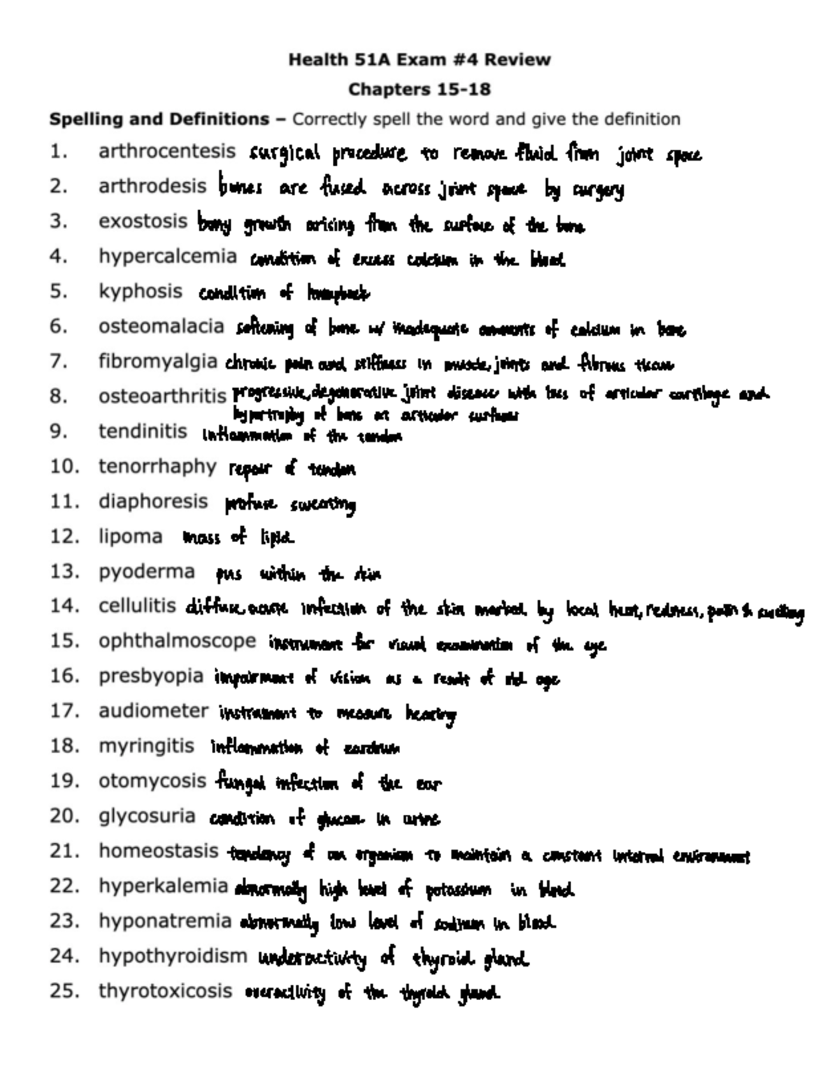 HLTH51A Final Exam Study Guide: Surgical Procedures & Anatomy - Studocu