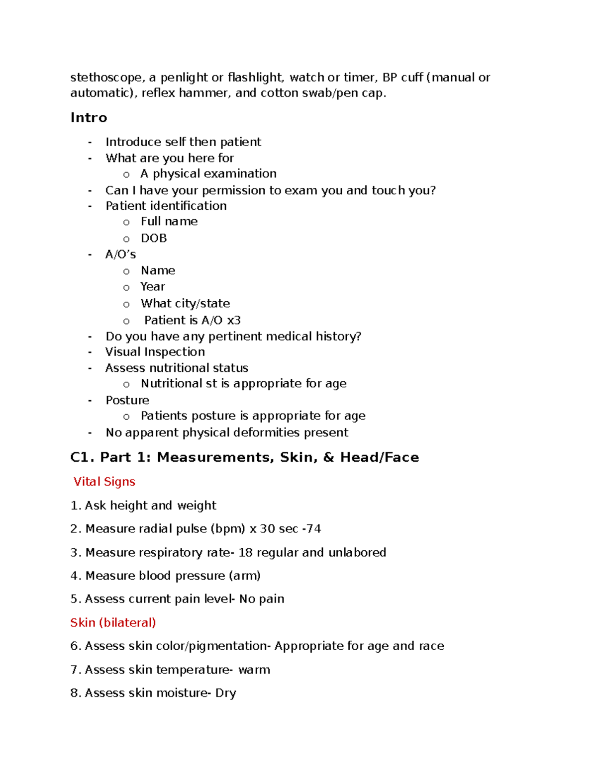D222 Final Exam: Comprehensive Physical Assessment Guide - Studocu