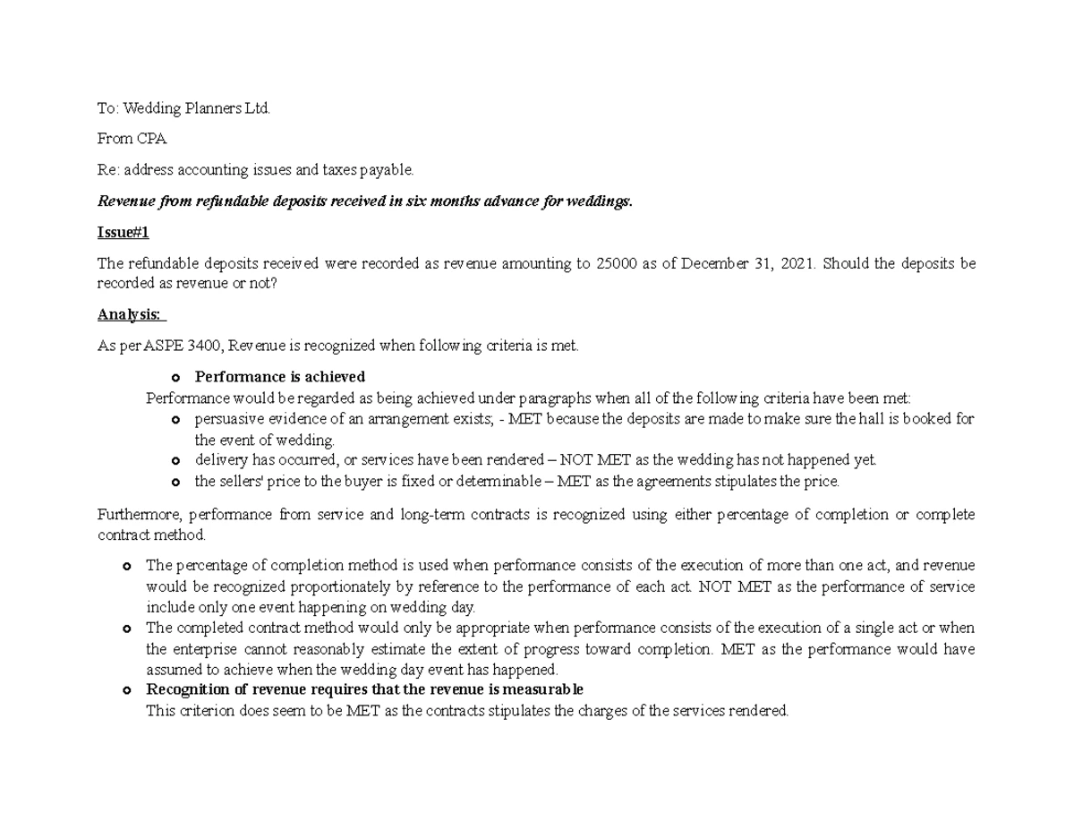 PC01 - Practical Case #1 - Core 1 – Practice Case # Memo To: Plant ...