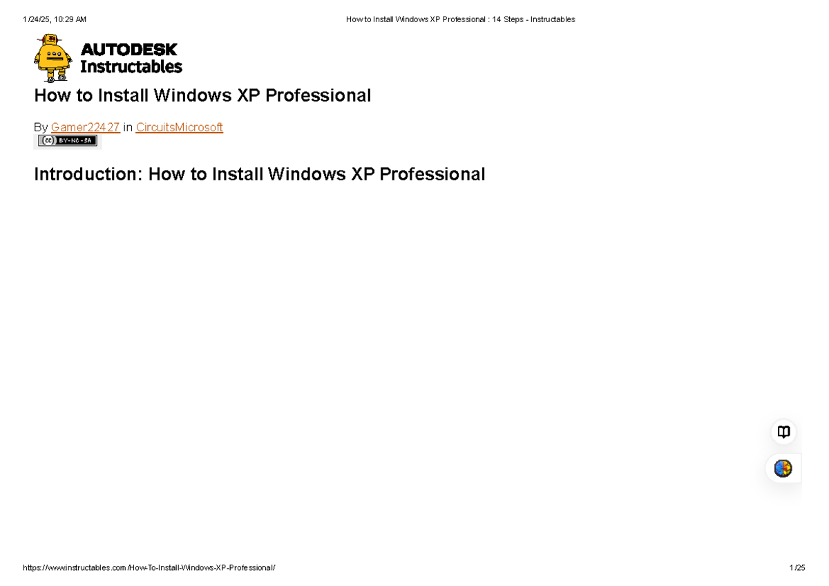 How to Install Windows XP Professional 14 Steps - Instructables - How ...