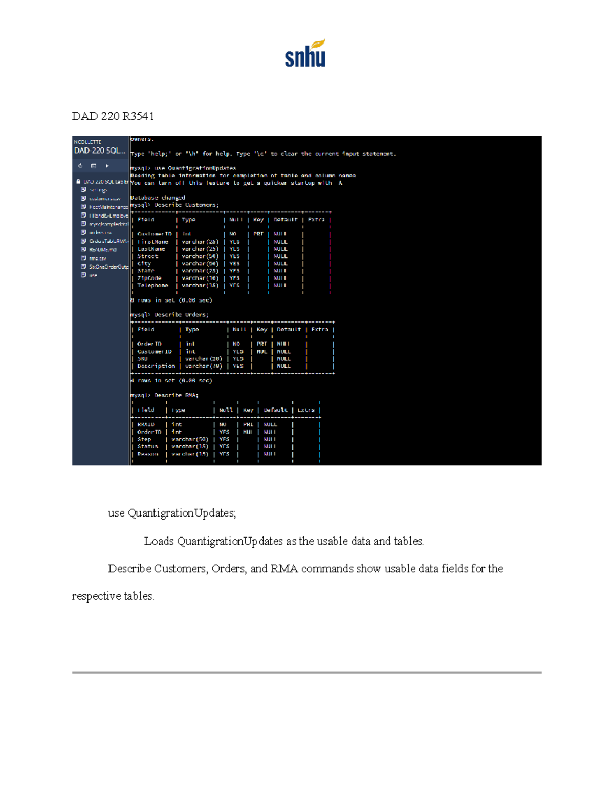 DAD 220 Project Two: Analysis of Customer Returns and RMA Data - Studocu