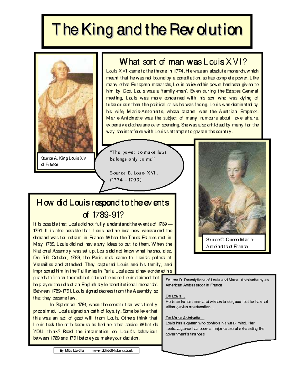 Louis XVI Study Notes: An Analysis of His Reign and Impact - Studocu