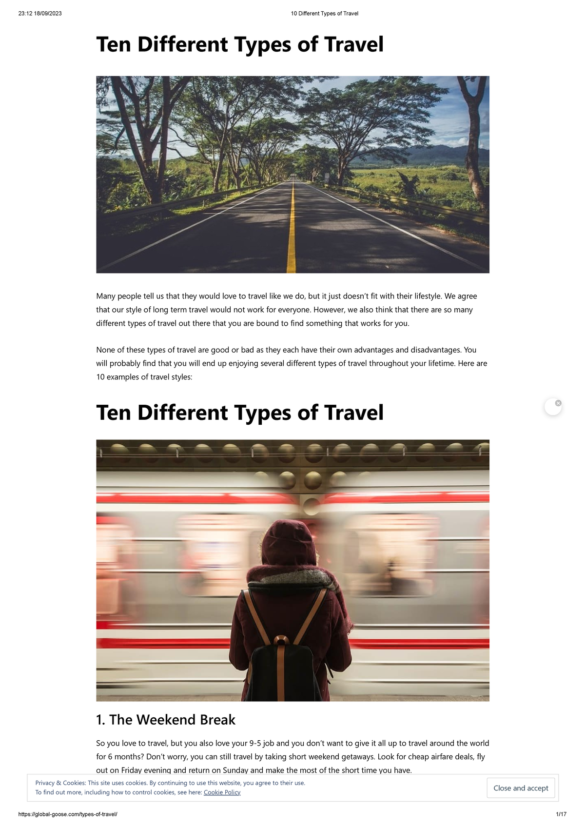 10 Unique Travel Types for Adventurers and Enthusiasts - Studocu