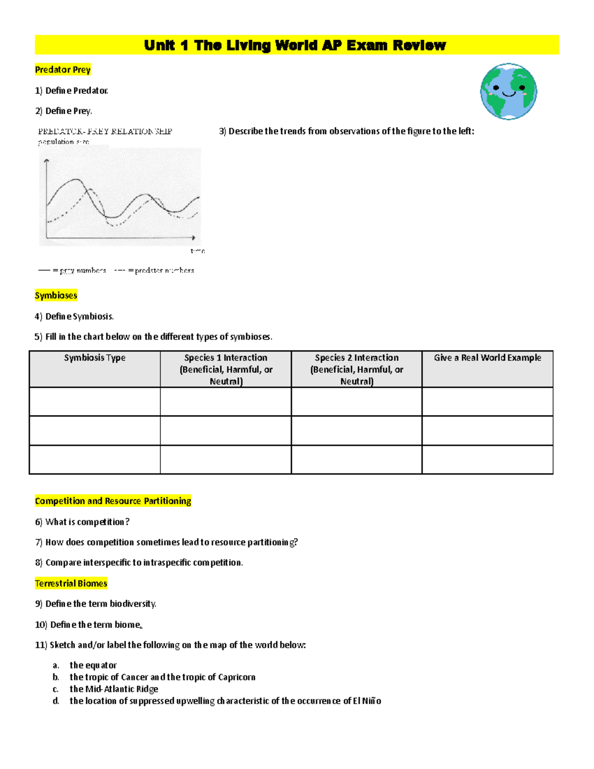 AP Biology Unit 1: The Living World Exam Review and Study Guide - Studocu