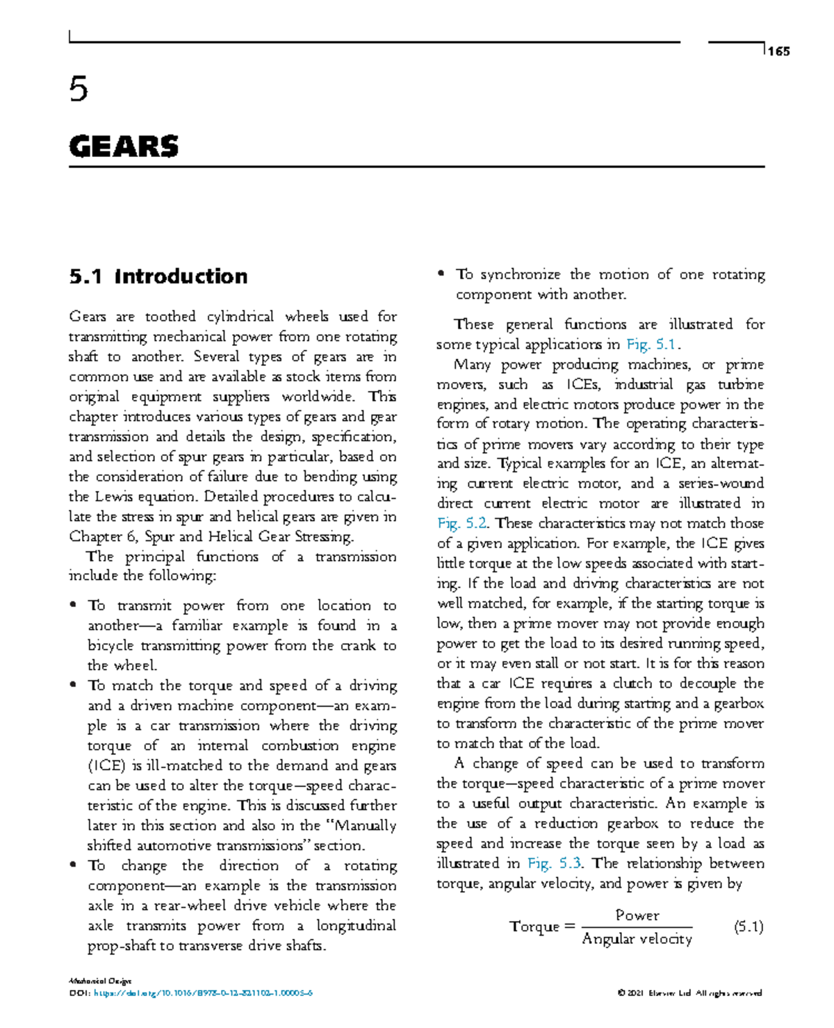 Gears 5.1: Introduction to Gear Design and Transmission Mechanics - Studocu