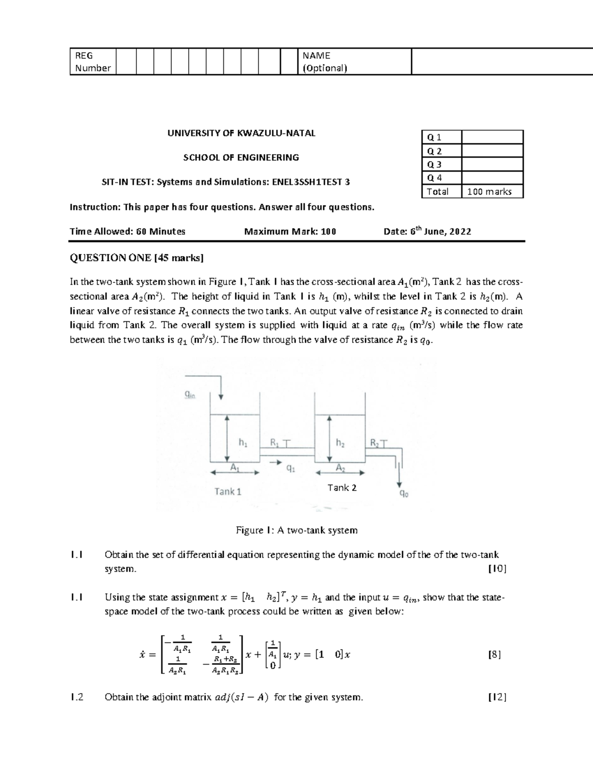 ENEL3SSH1 Test 3: Systems and Simulations Exam Notes - Studocu