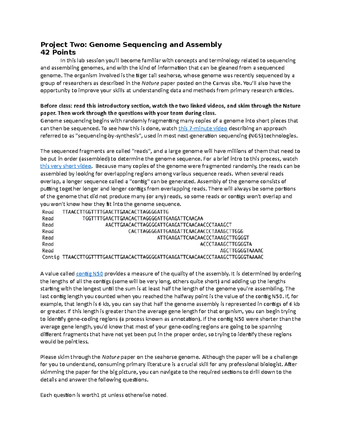 Week2 S22 - figures and facts - Project Two: Genome Sequencing and ...