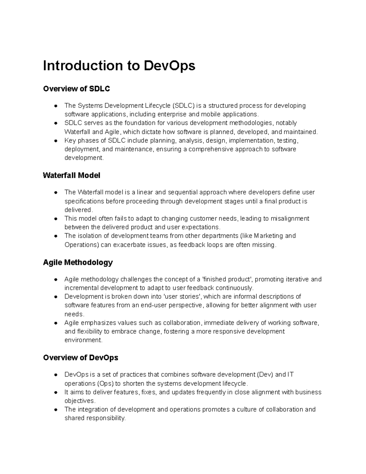 DevOps Overview: Understanding SDLC, Agile, and Collaboration ...