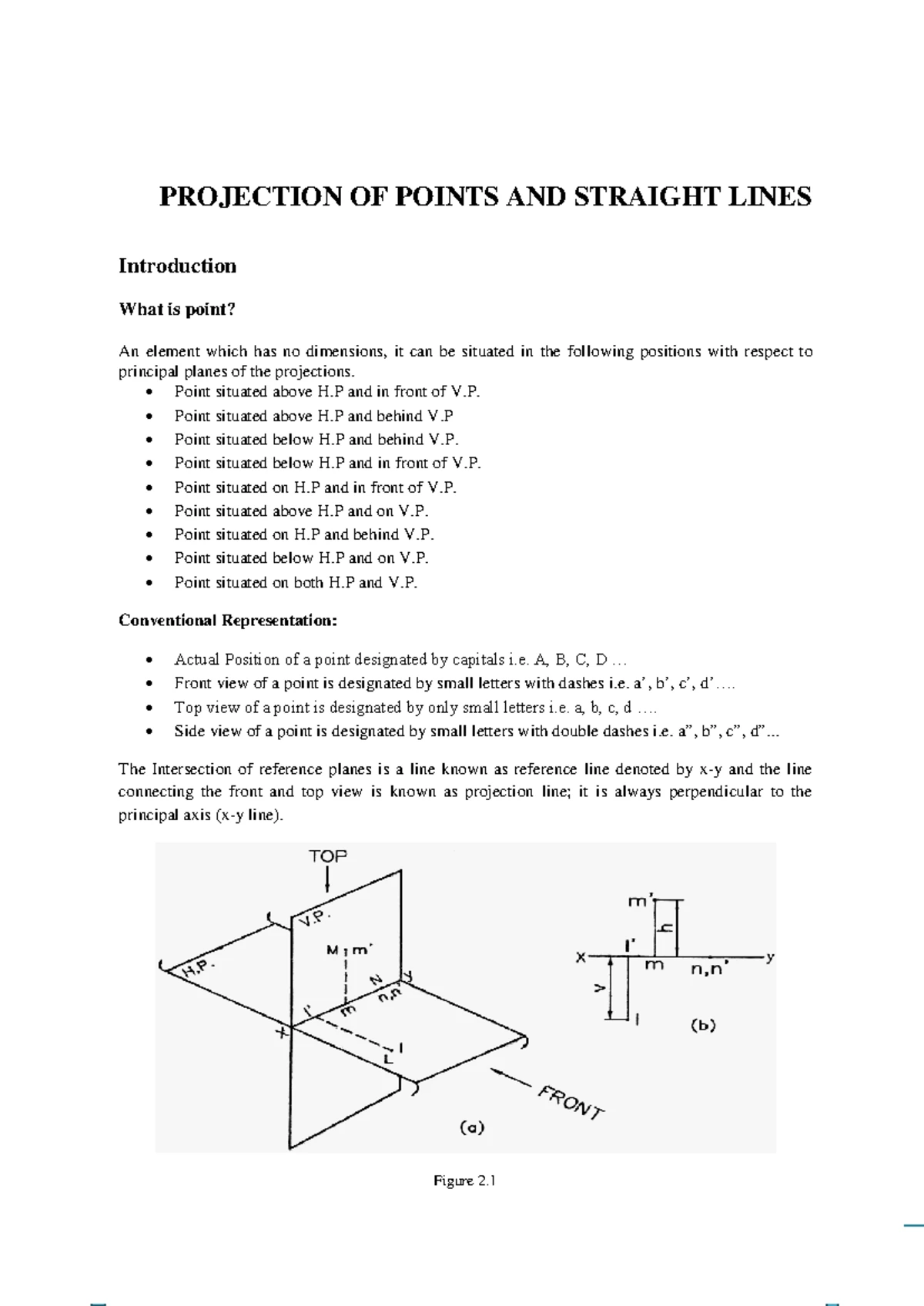 Projection OF Planes - UNIT- PROJECTION OF PLANES Introduction : A ...