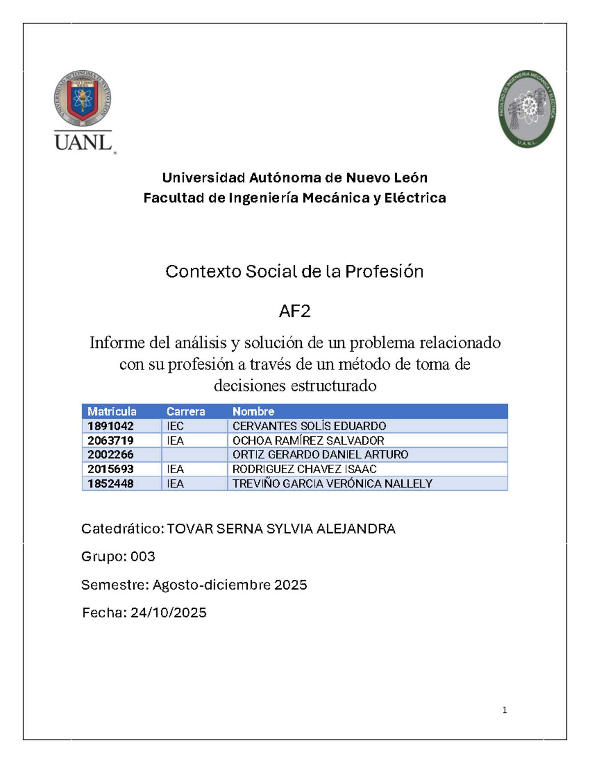 AF2 - Informe sobre Análisis y Solución de Problemas en Automatización ...