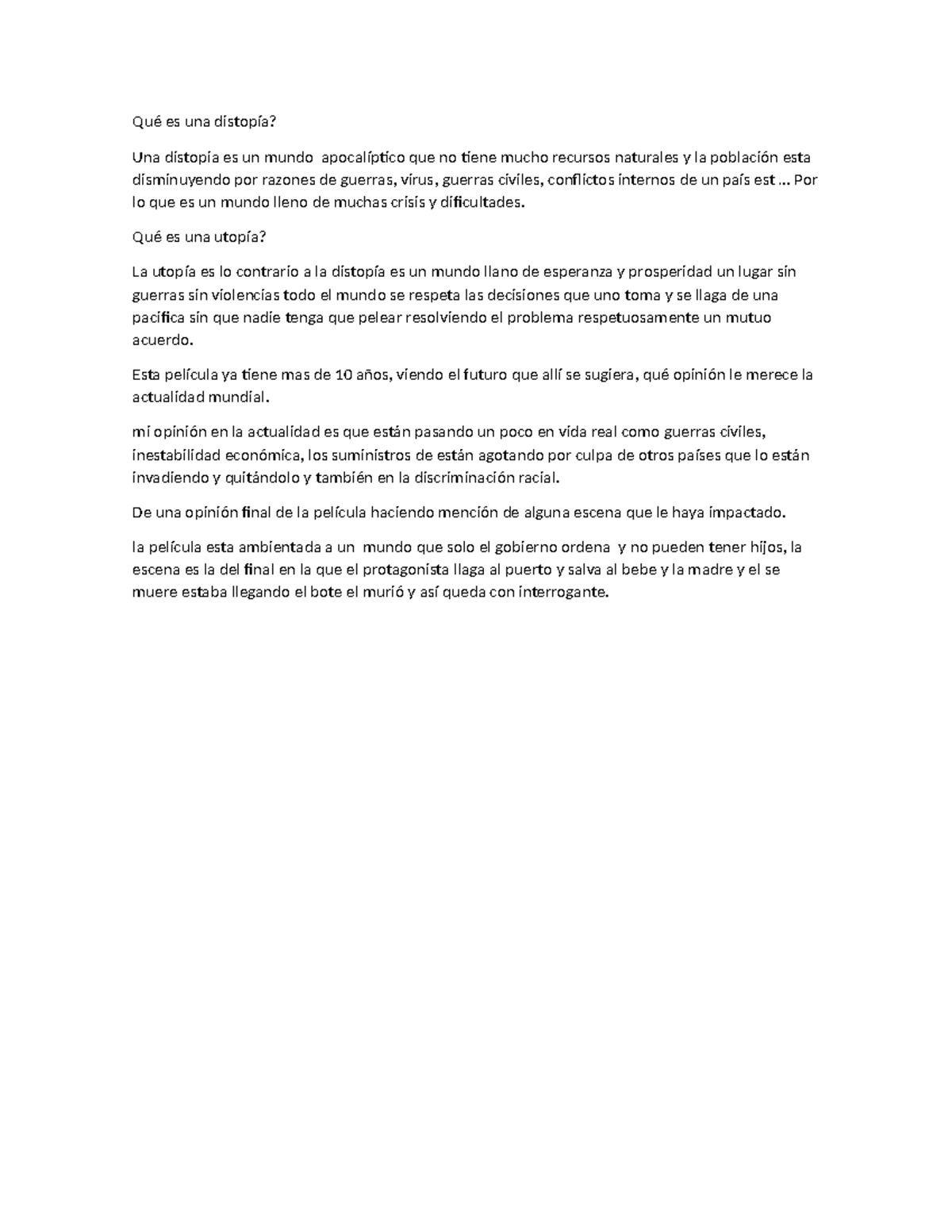 Qué es una distopía - utopía y distopia - Qué es una distopía? Una ...