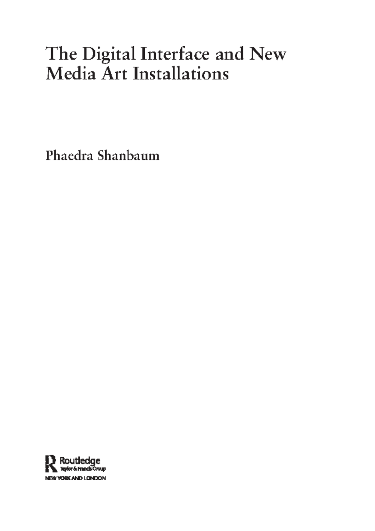 08 ART 101: Introduction to Digital Interfaces in New Media Art - Studocu