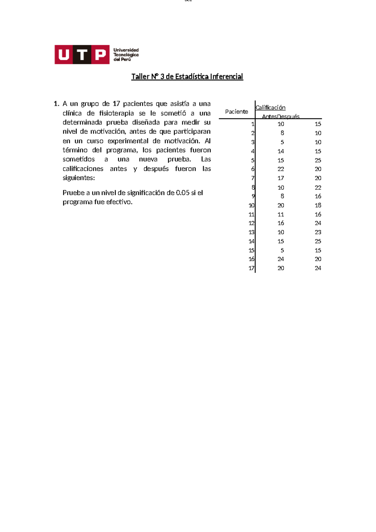 Taller Grupal N° 3 - TAREA ACADEMICA 3 EJERCICIOS RESUELTOS - Taller N° 3 de Estadística ...
