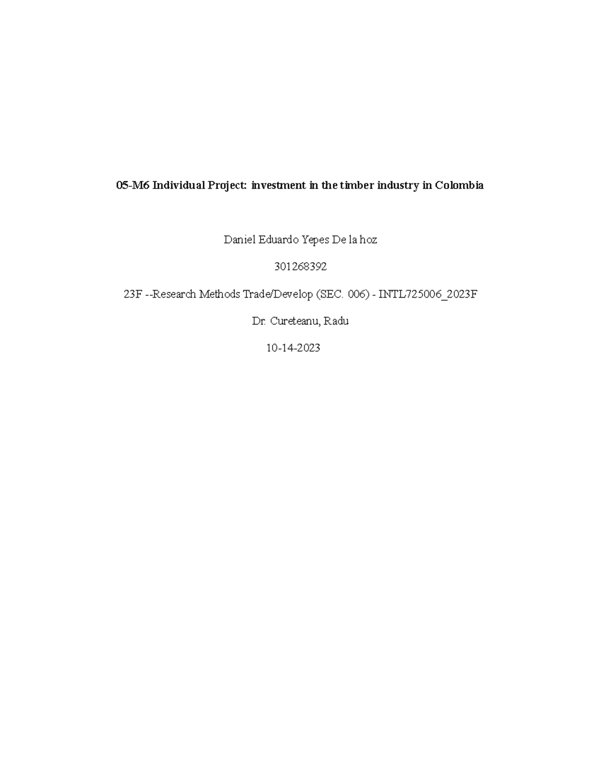 05-M6 Individual Project- Daniel Yepes - 05-M6 Individual Project ...