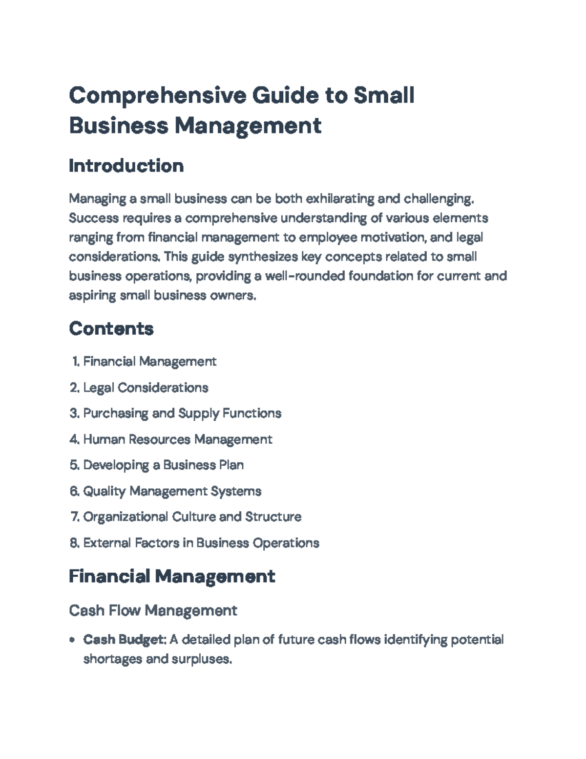 SBM 101: Comprehensive Guide to Small Business Management Strategies ...