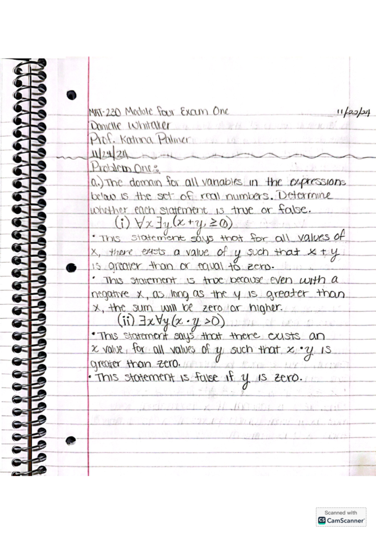 MAT230 Modue Four Exam One - Module four Exam One Danielle Whitaker ...