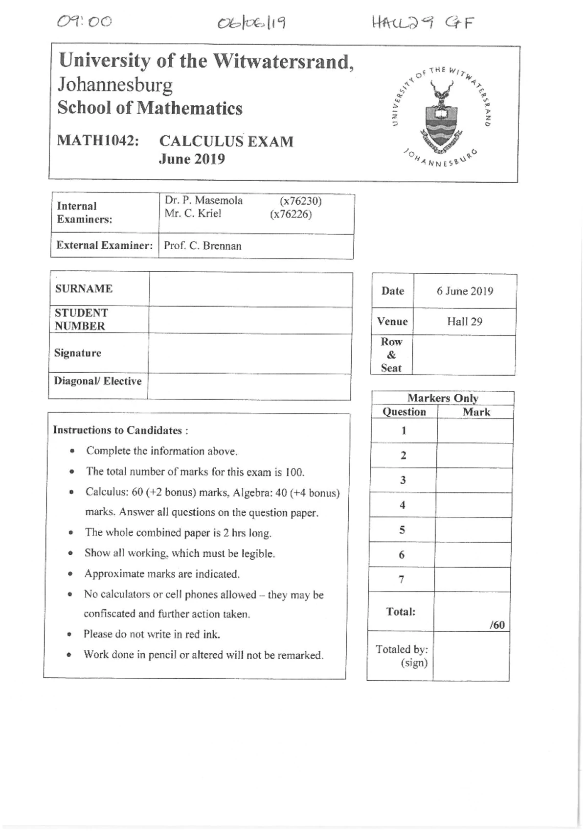 GP Maths Grade 10 June 2023 P1 Paper and Memorandum - Studocu