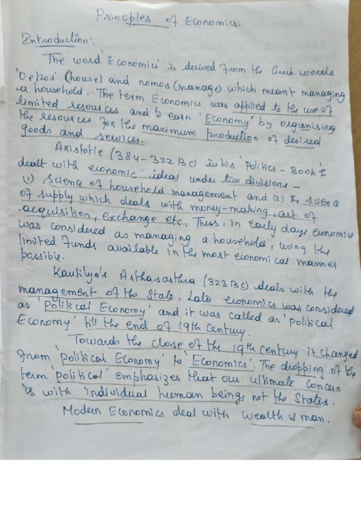 Principles of Economics: Wealth vs Welfare Definitions Explained - Studocu