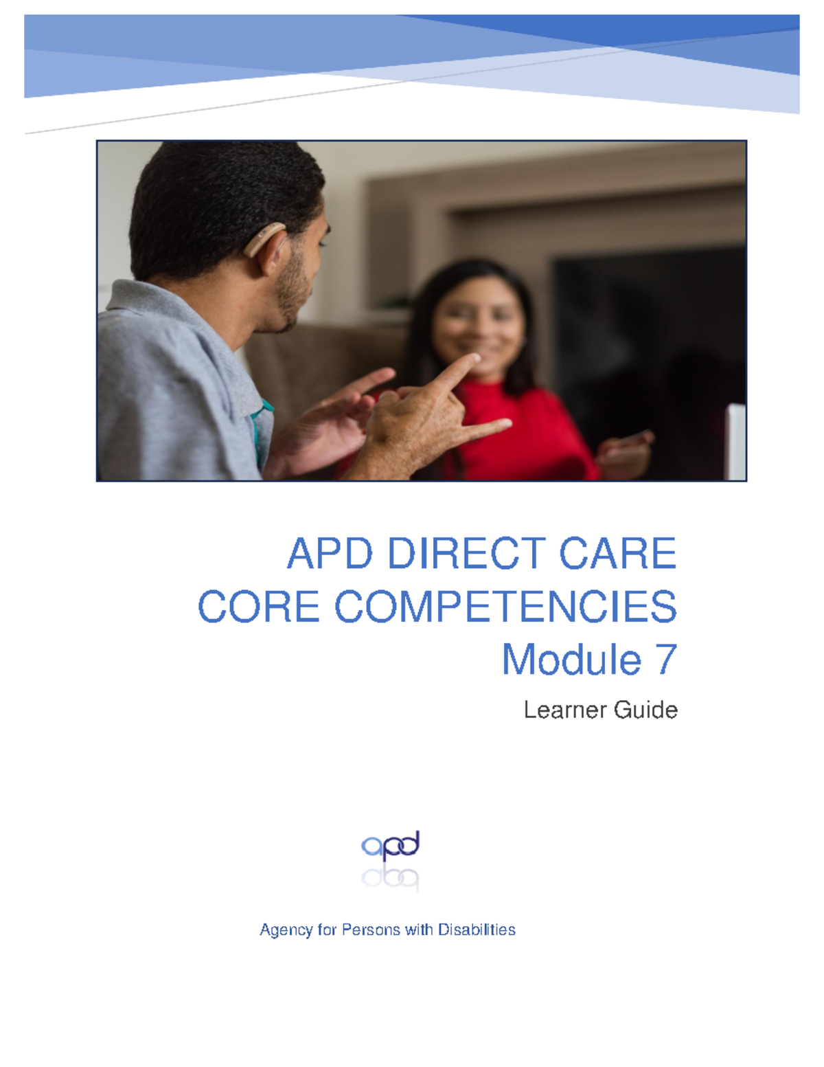 APD DCCC Module 7 Learner Guide: Direct Support Professionals - Studocu