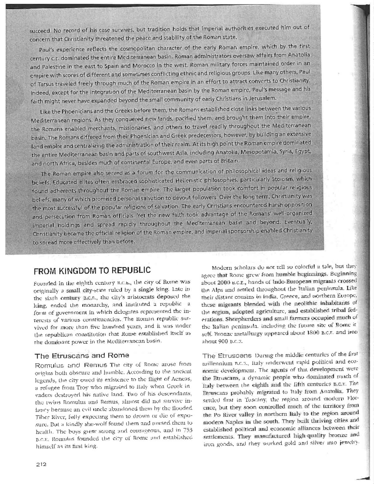 Midterm Review Notes for Course ABC123: Roman Empire and Early ...