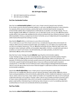 [Solved] Explain how cultural systems relate to sustainability within ...