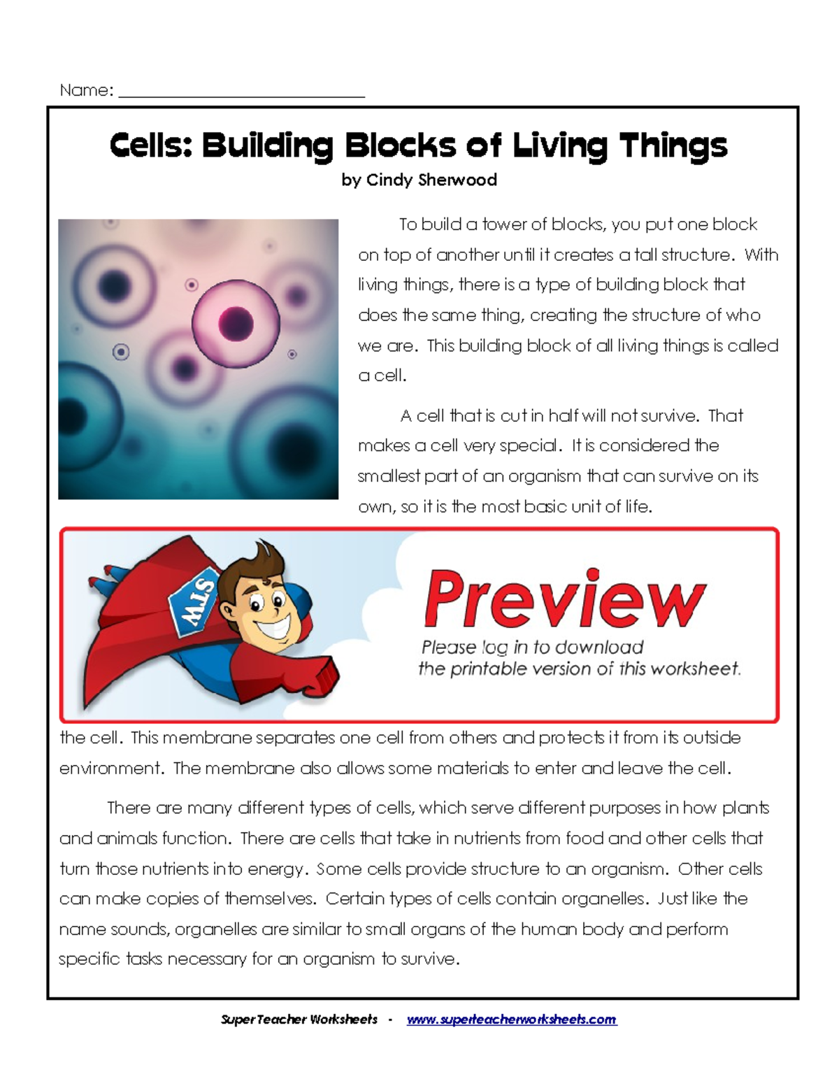 Cells: Building Blocks of Life - An Overview and Vocabulary Guide - Studocu
