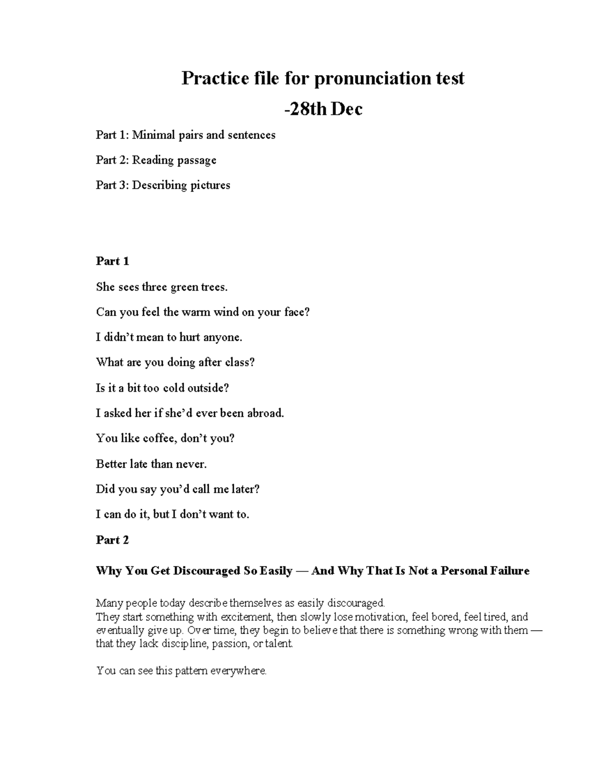 Practice File for Pronunciation Test - 28th Dec: Minimal Pairs ...