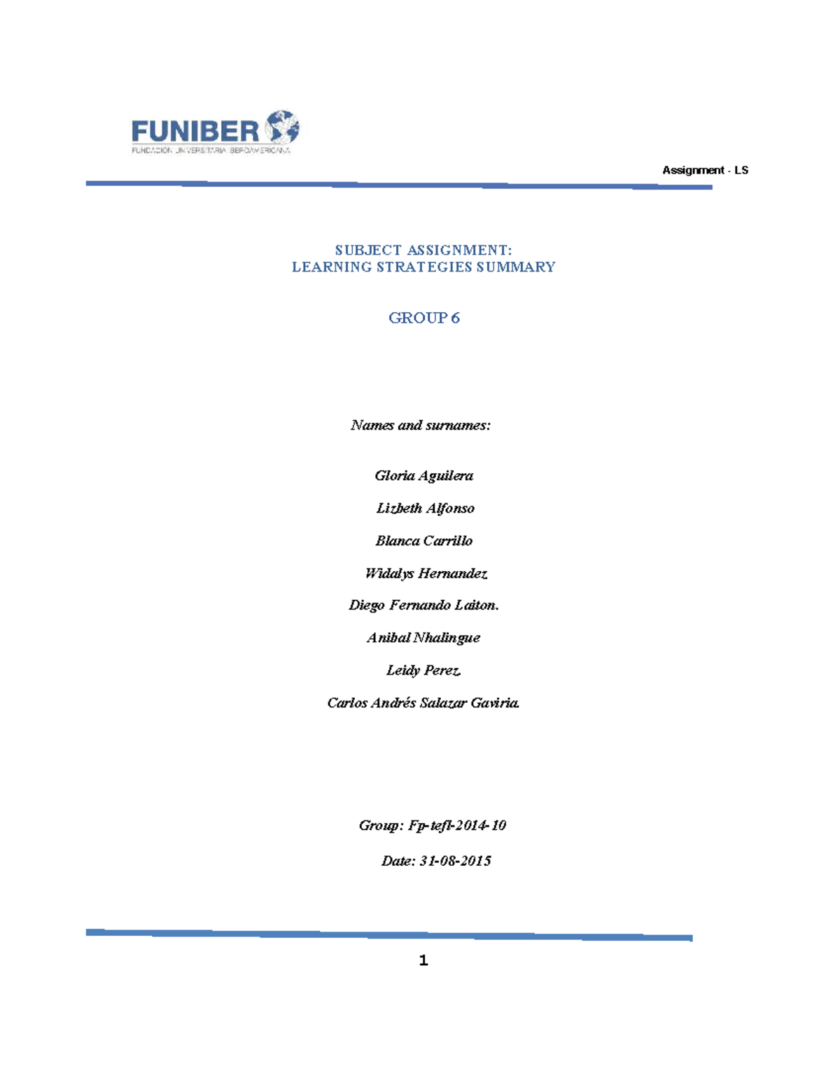 Assignment LS: Summary of Learning Strategies for Adult Learners - Studocu