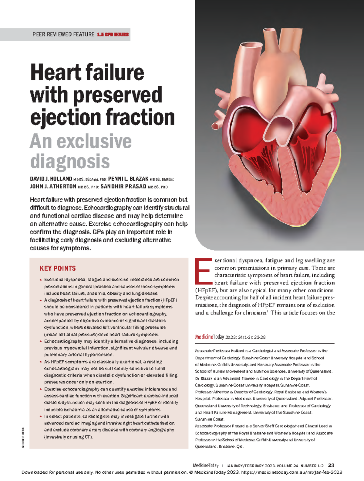 HFp EF - Understanding Heart Failure with Preserved Ejection Fraction ...