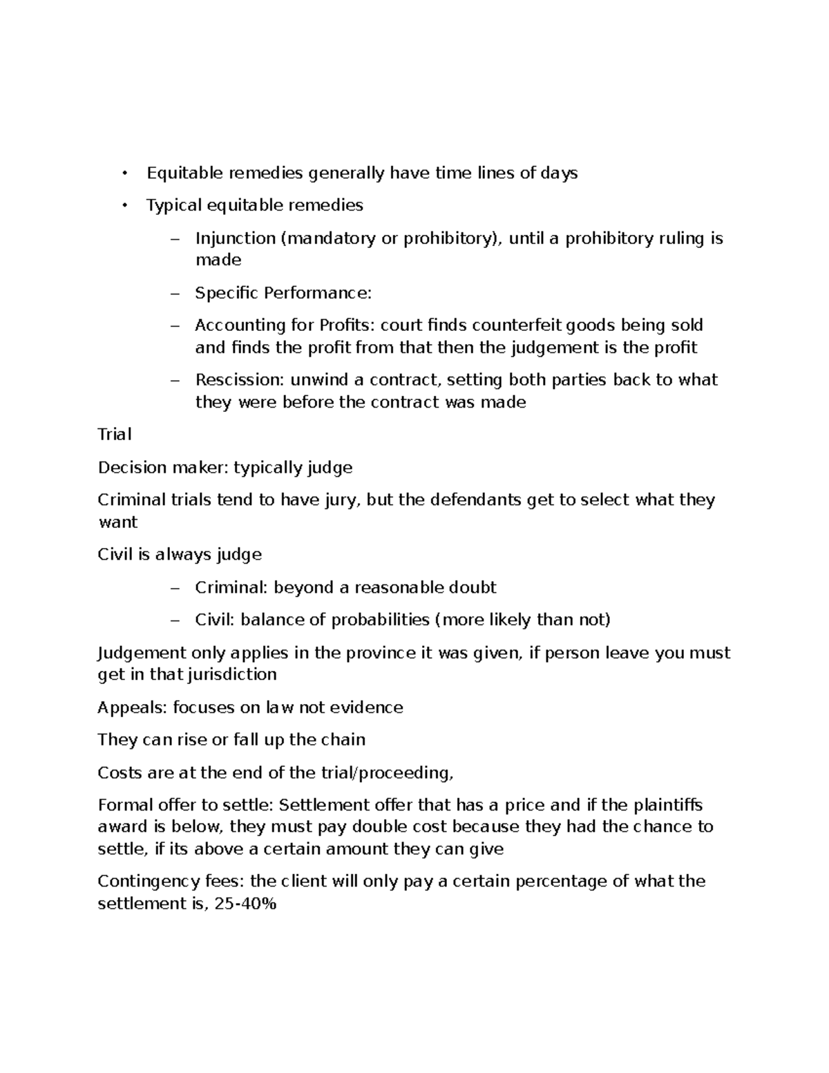 Equitable Remedies Overview: Key Concepts & Legal Principles - Ch 2 ...