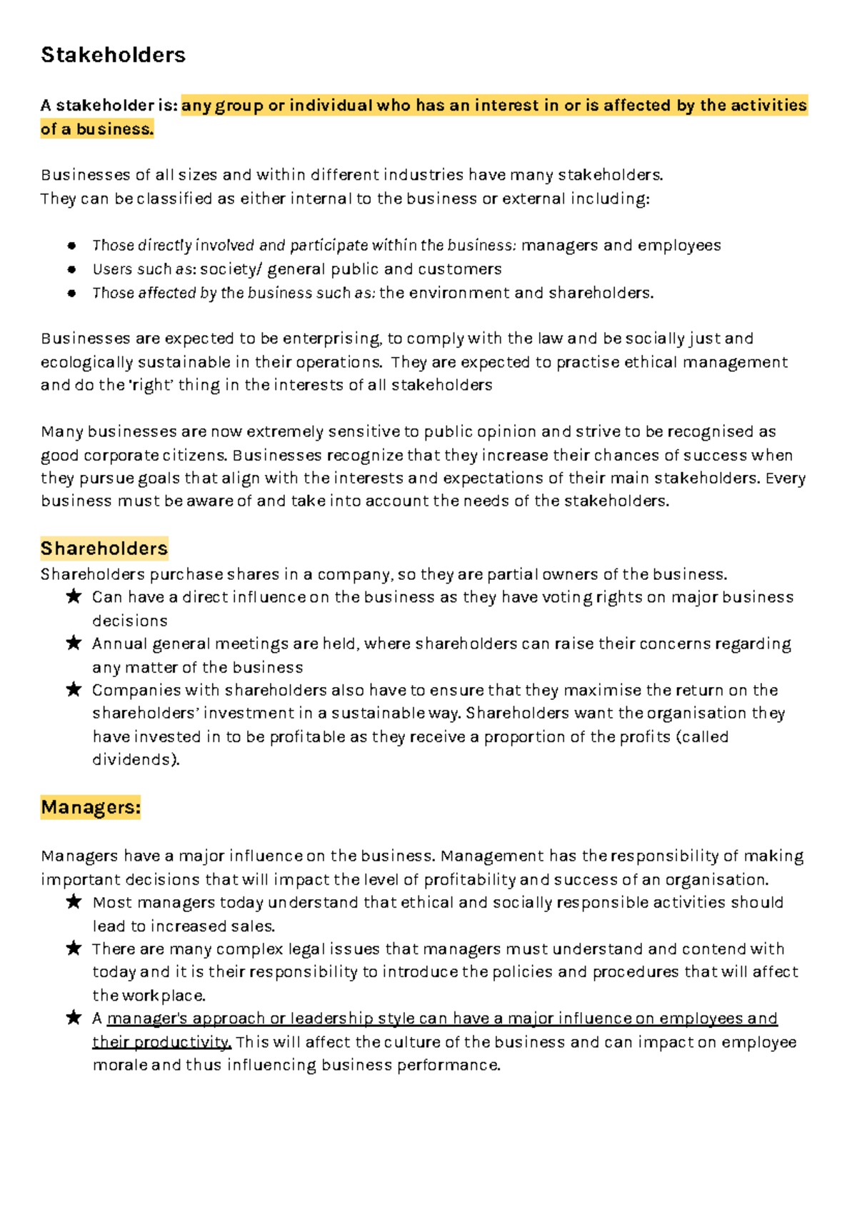 Stakeholders in Business: Understanding Their Impact and Influence ...