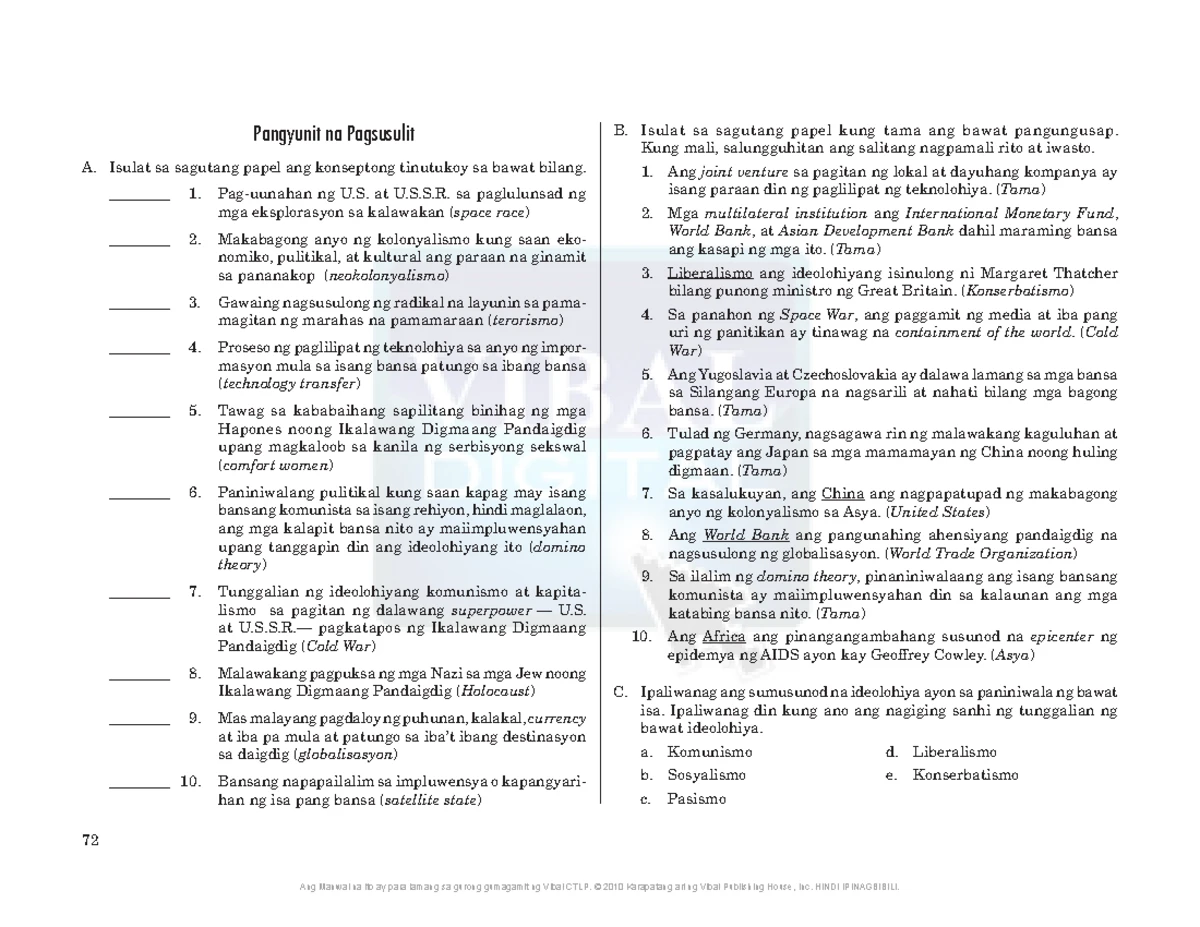 Grade 8 Review Pointers for Quarter 4 Monthly Exam - Studocu