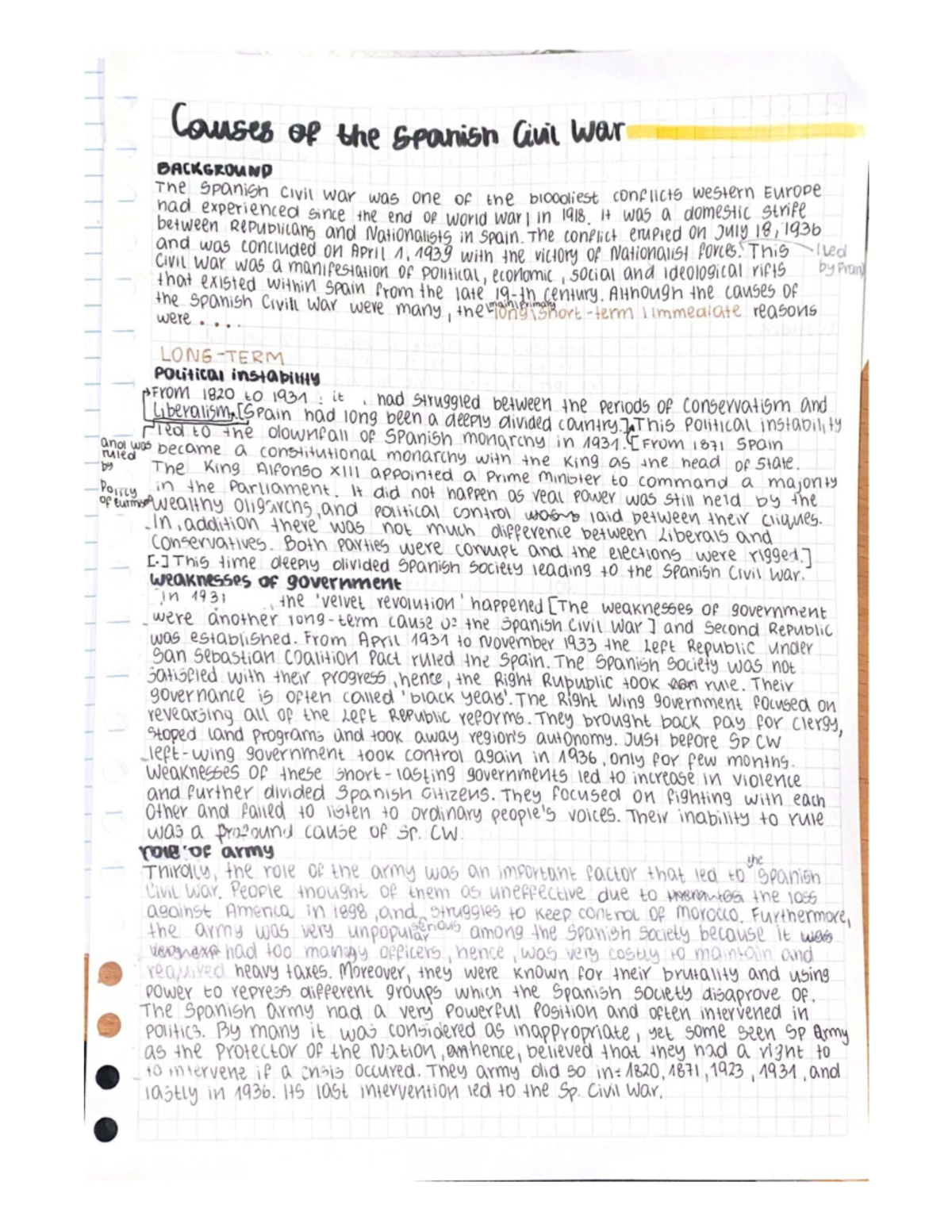 Causes of the Spanish Civil War (1936-1939): A Comprehensive Overview ...