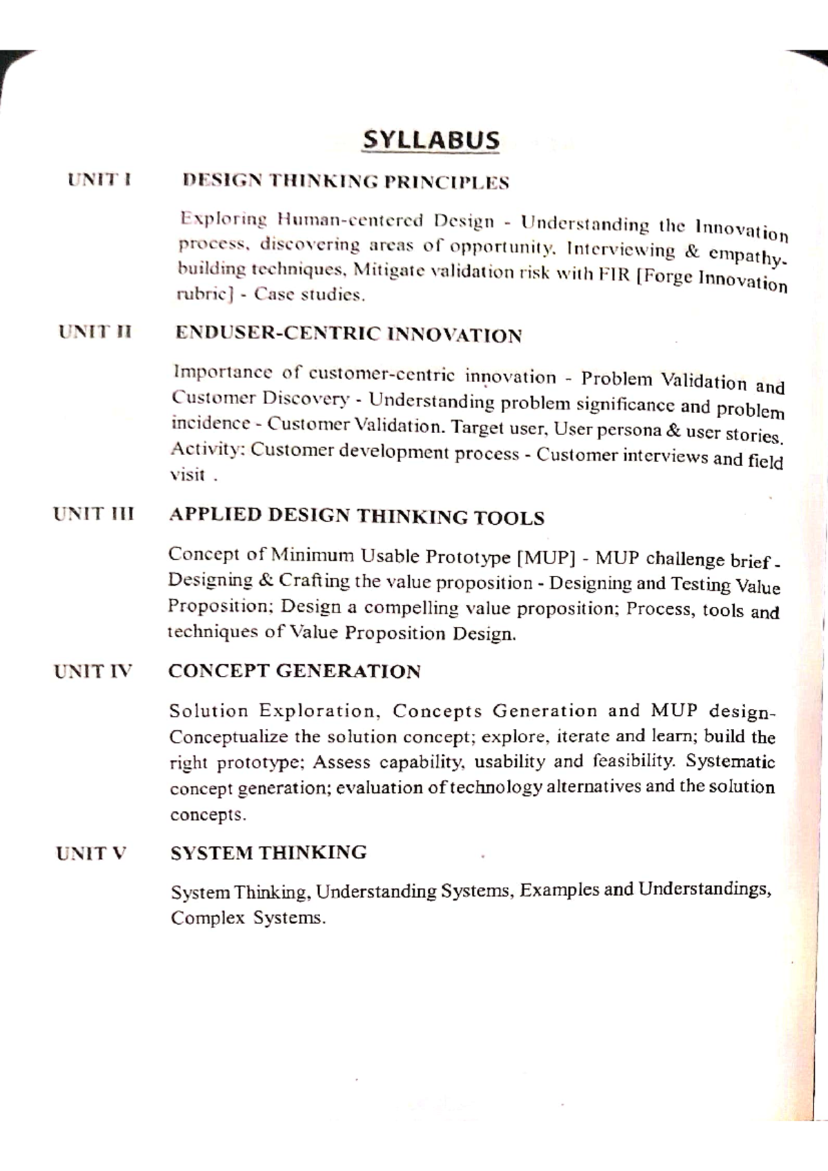 ADT - UNIT 1 - Design Thinking Principles and Innovation Process - Studocu