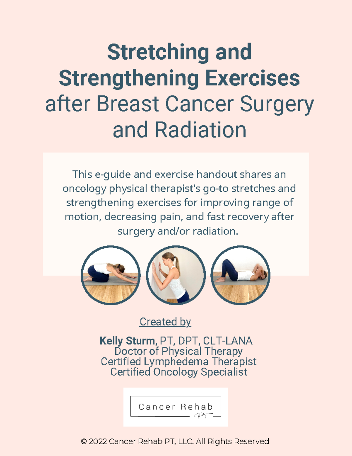 Cancer Rehab PT Breast Cancer Exercise Handout - Kelly Sturm, PT, DPT ...