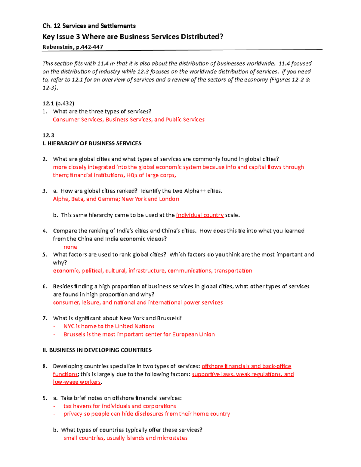 Chapter 12.3 AP Human Geography - Ch. 12 Services and Se lements Key ...