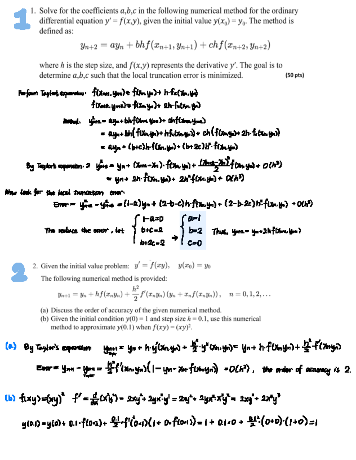 Sec HW 8 - Analysis of RK4 and Euler Methods on Lorenz System - Studocu