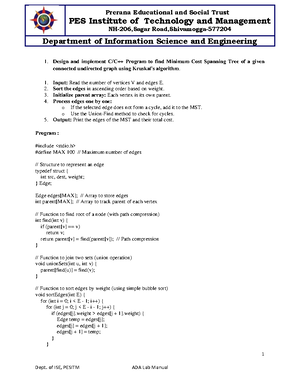BCS403 DBMS Lab Manual: Complete Guide with Examples and Queries - Studocu