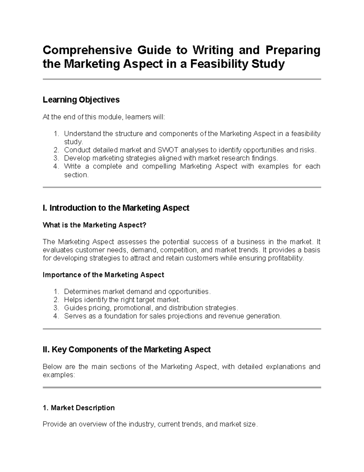 Marketing- Aspect - notes for fesive - Comprehensive Guide to Writing ...