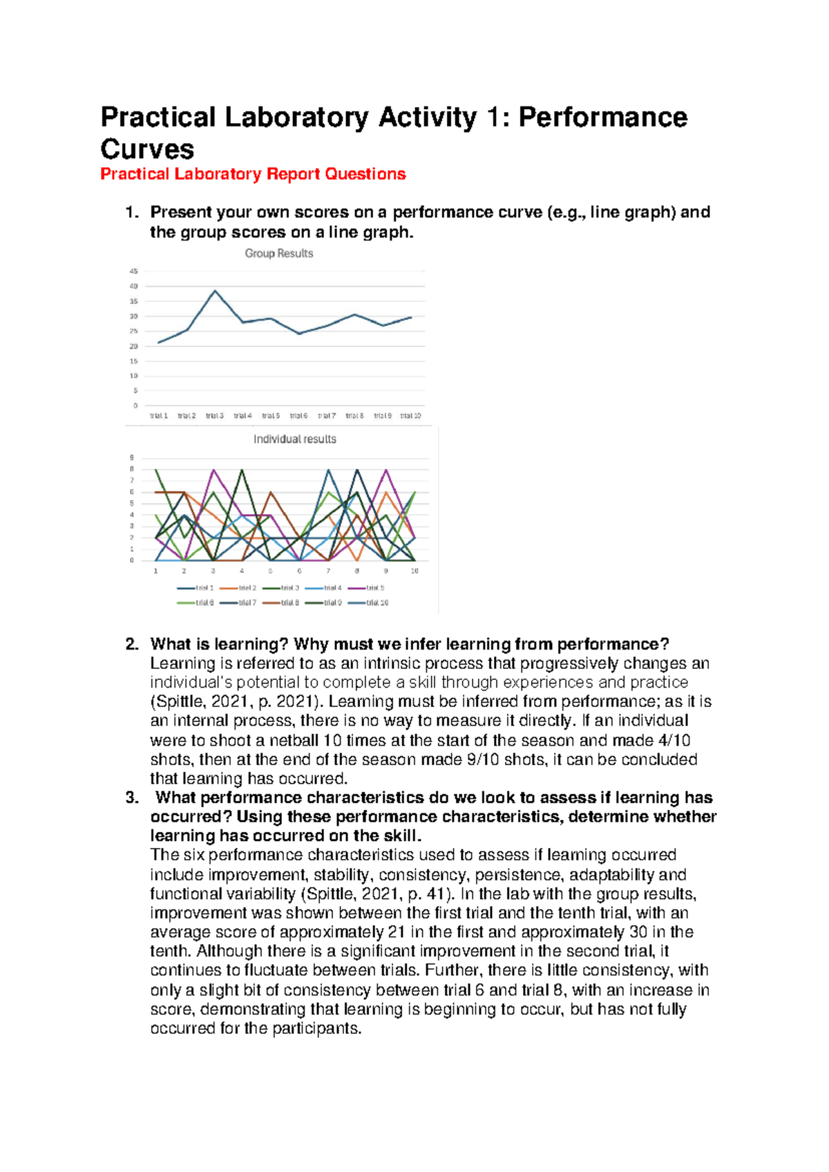 Practical Laboratory Report: Performance Curves & Equipment Scaling ...