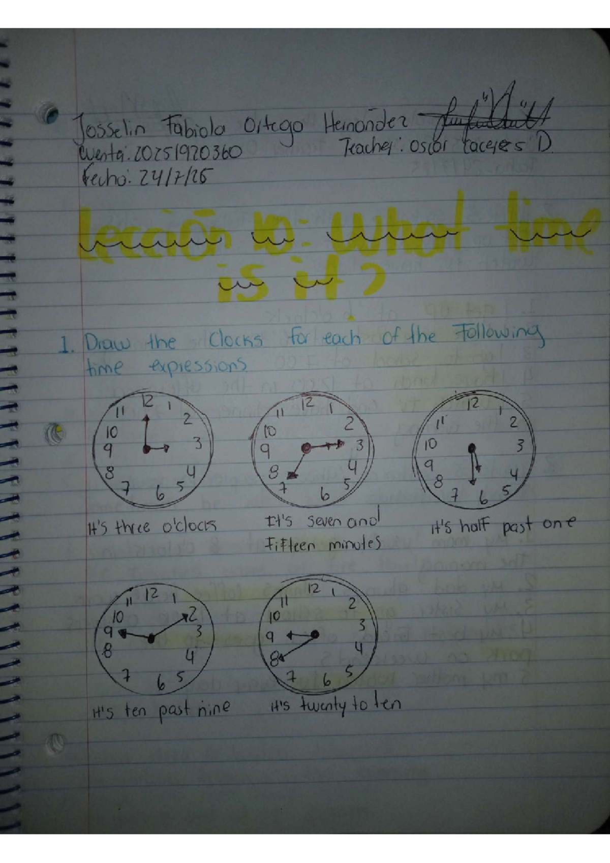 U3T2a37: Daily Routine and Time Expressions Practice - Studocu