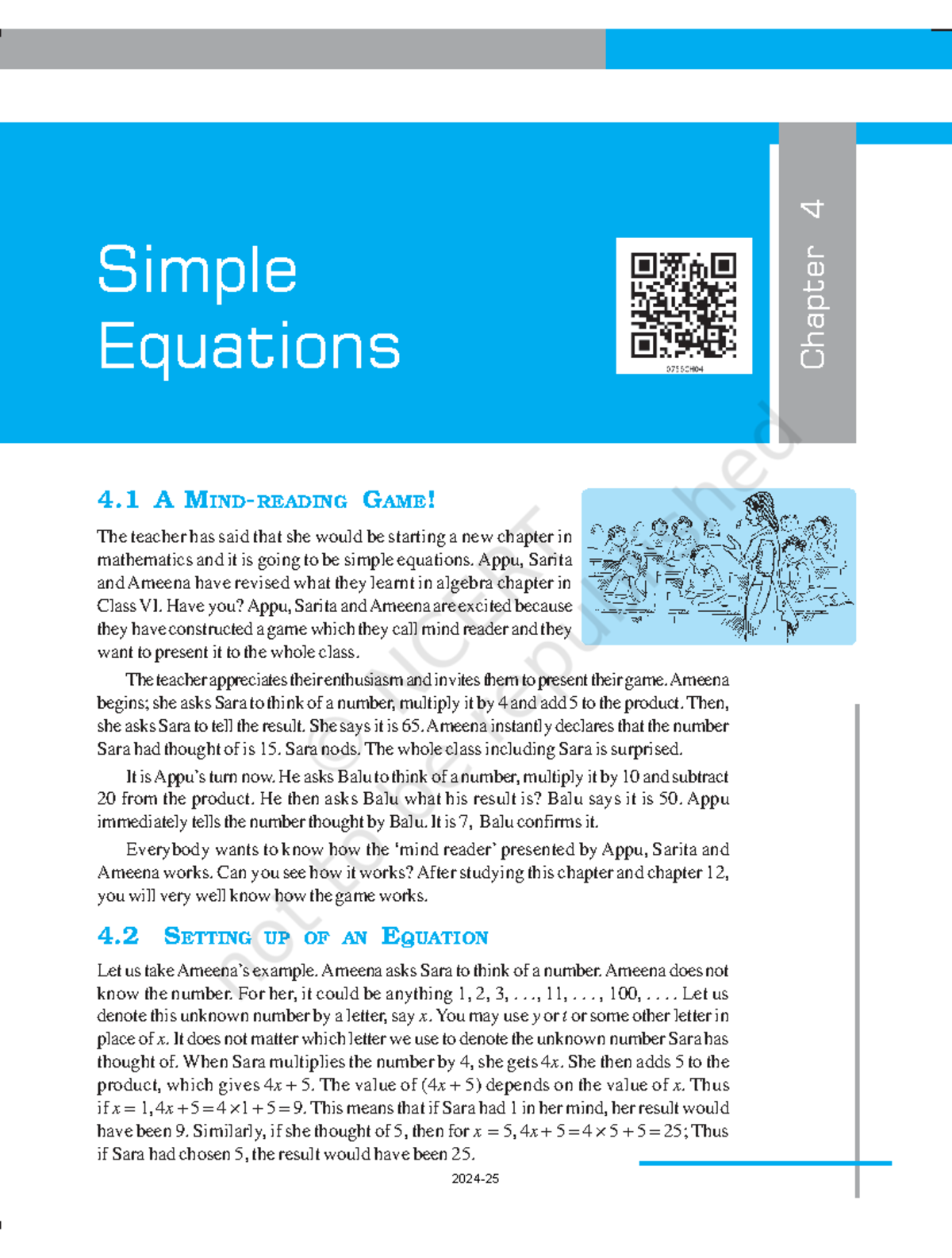 59 MATHEMATICS Chapter 4: Simple Equations and Their Solutions - Studocu