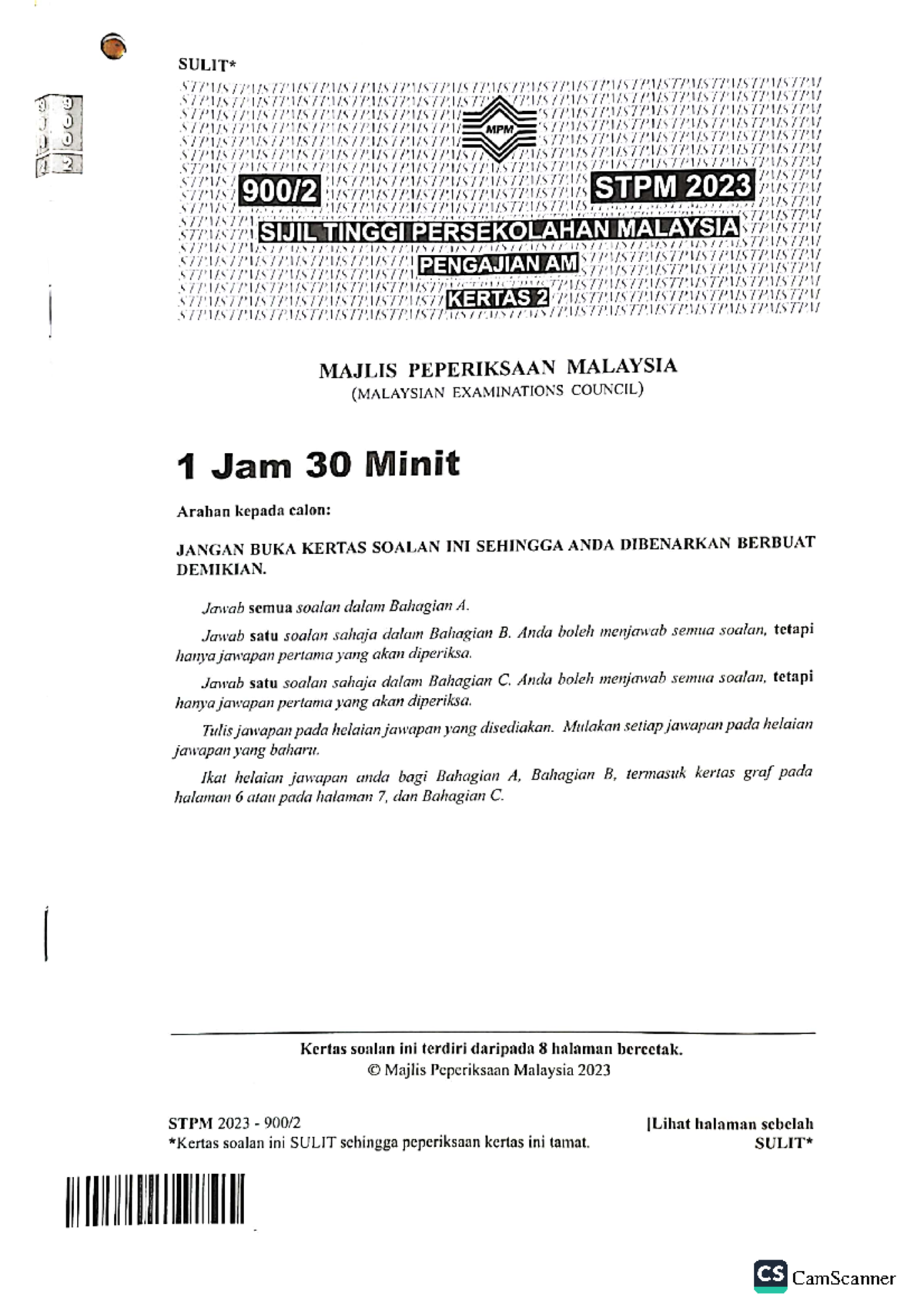 STPM Pengajian Am Sem 2 2023: Nota dan Panduan Belajar - Studocu